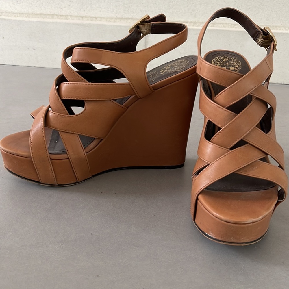 Tan Platform Wedges - Gem